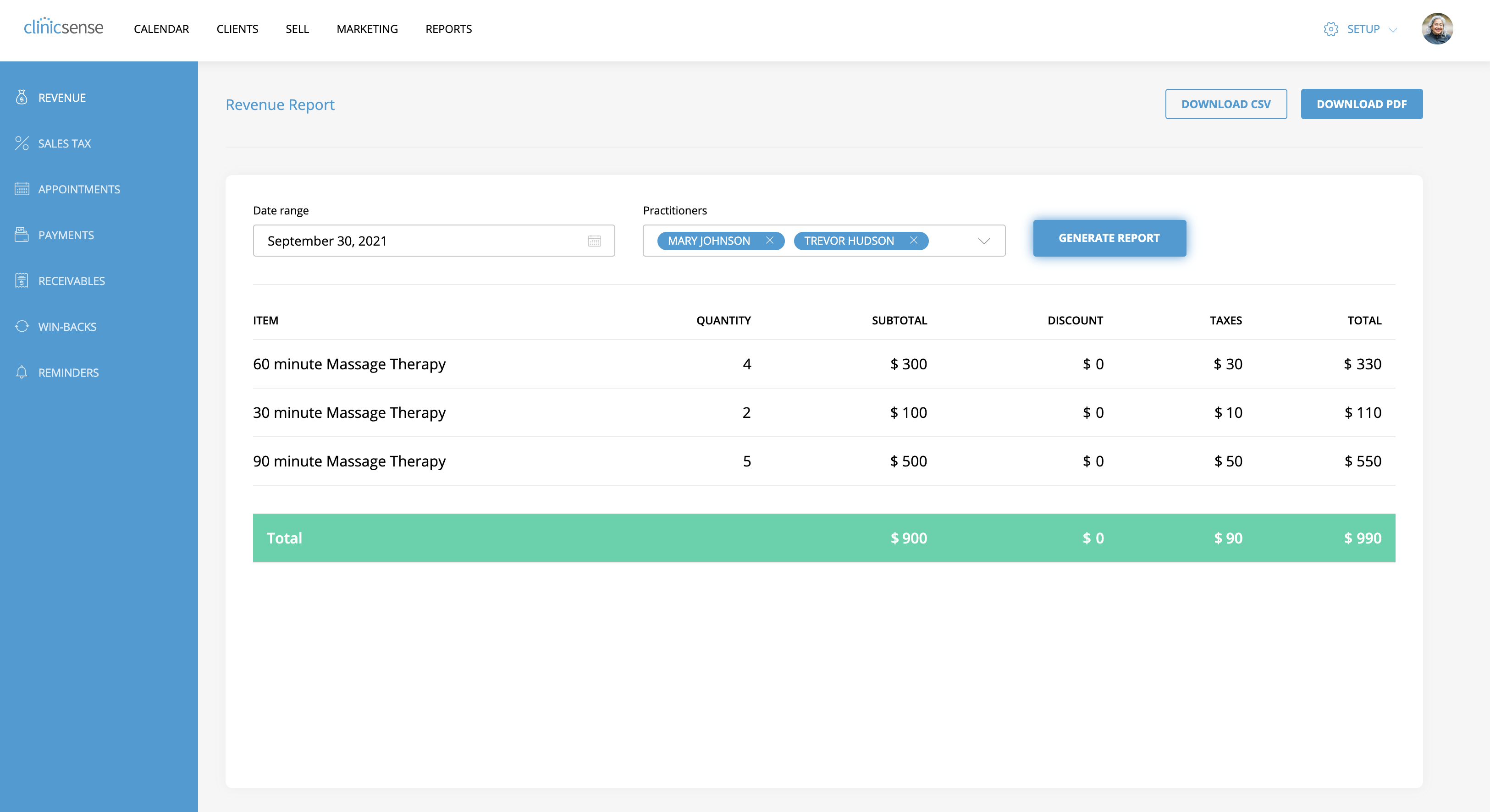 Massage Practice Management Features Overview | ClinicSense